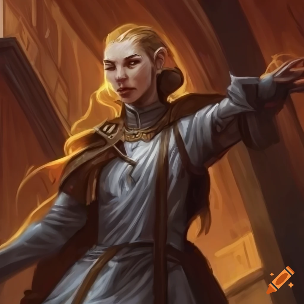 Fatigued wizard resting in a magical setting on Craiyon