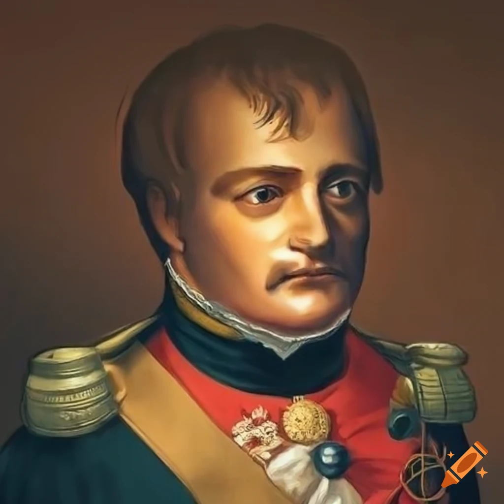 Artwork depicting napoleon bonaparte on Craiyon