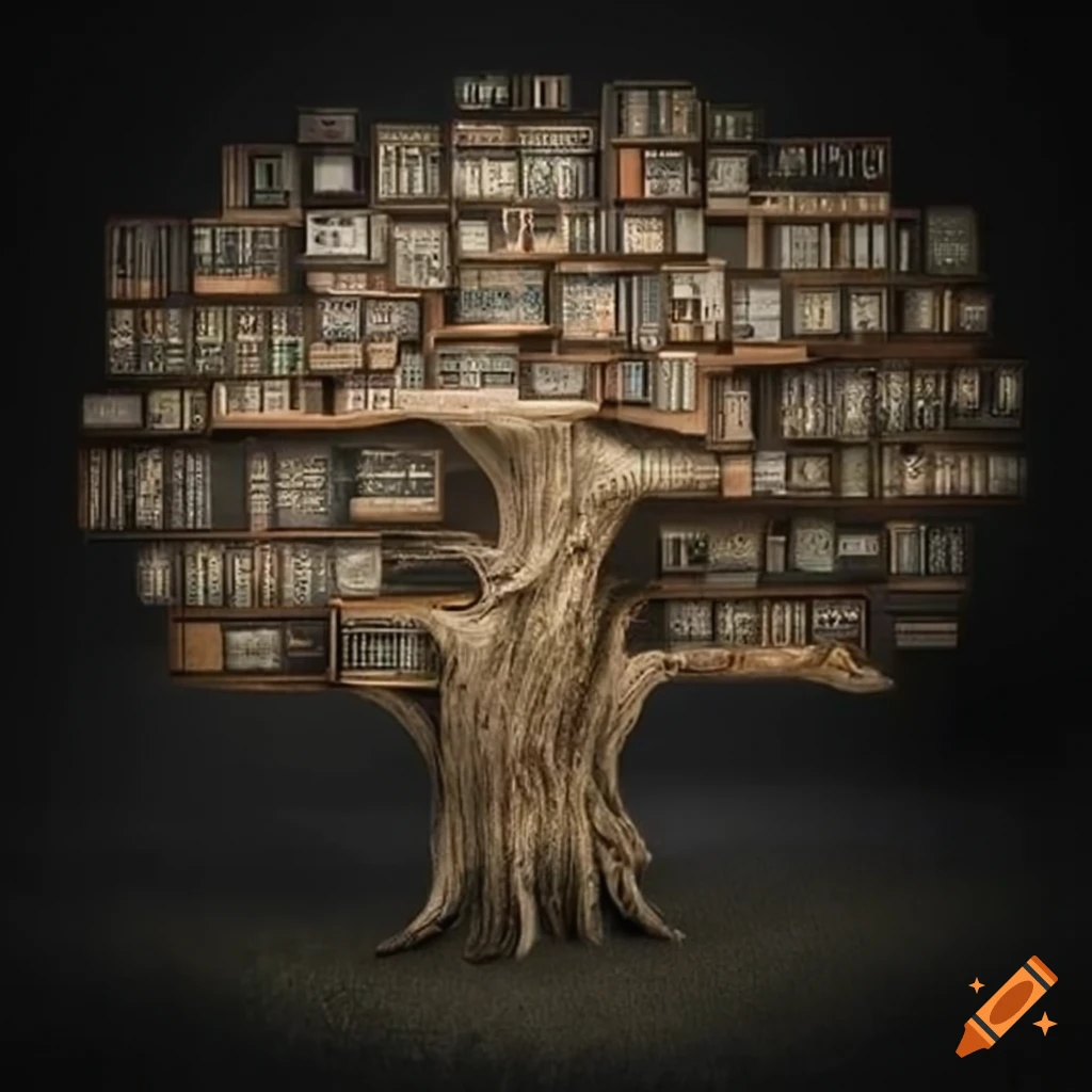 Realistic photograph of a genealogist working on a family tree on a ...