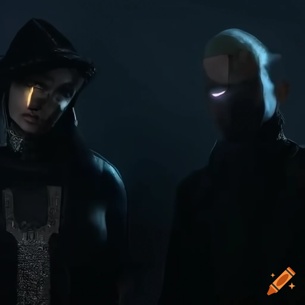 Photorealistic artwork of a futuristic cyberpunk wizard casting spells