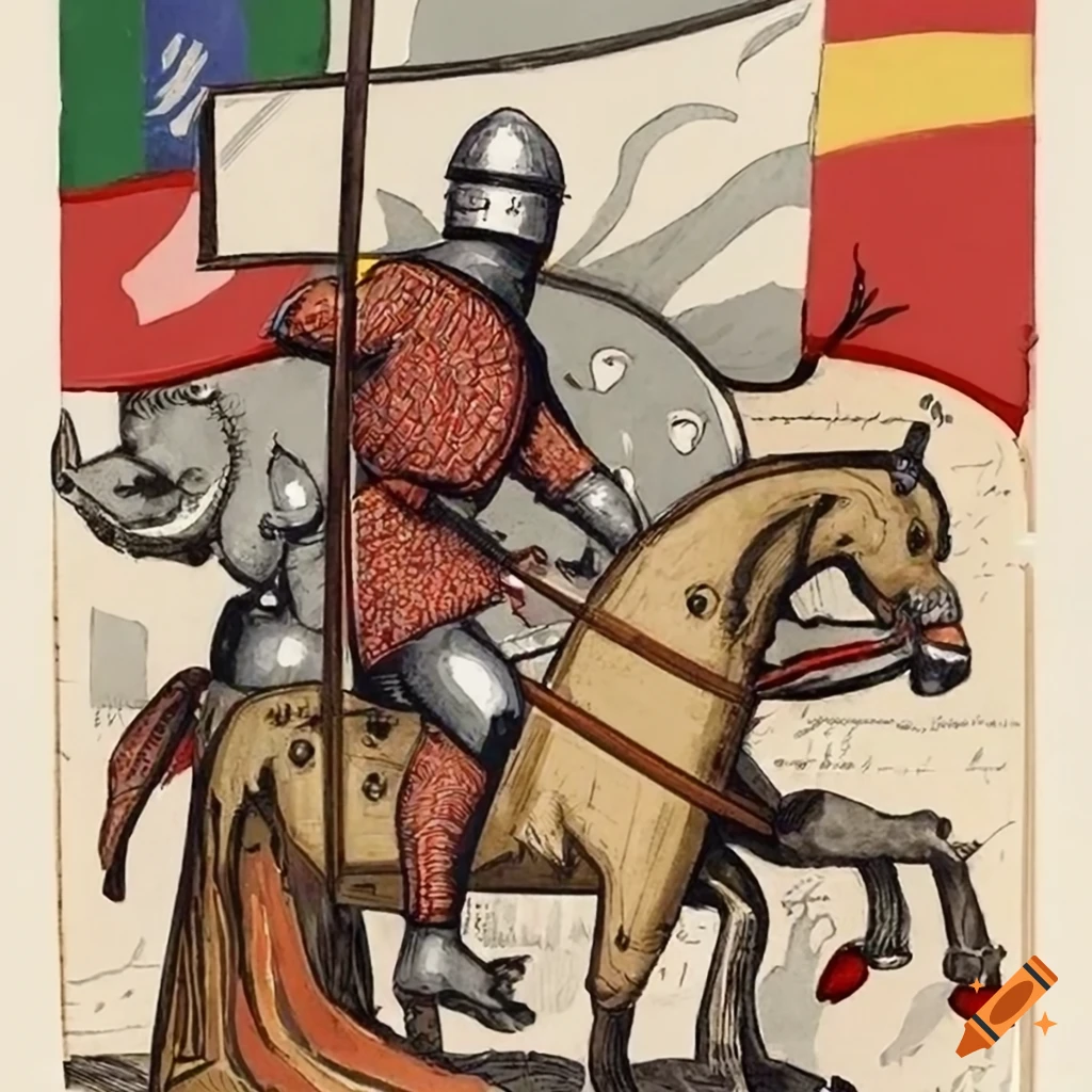 Medieval army propaganda poster on Craiyon