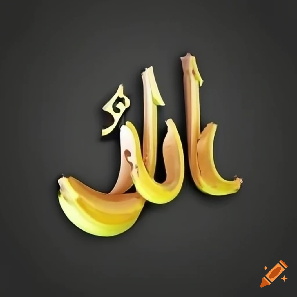 Banana Carving Of The Symbol Of Allah banana-carving-of-the-symbol-of-allah