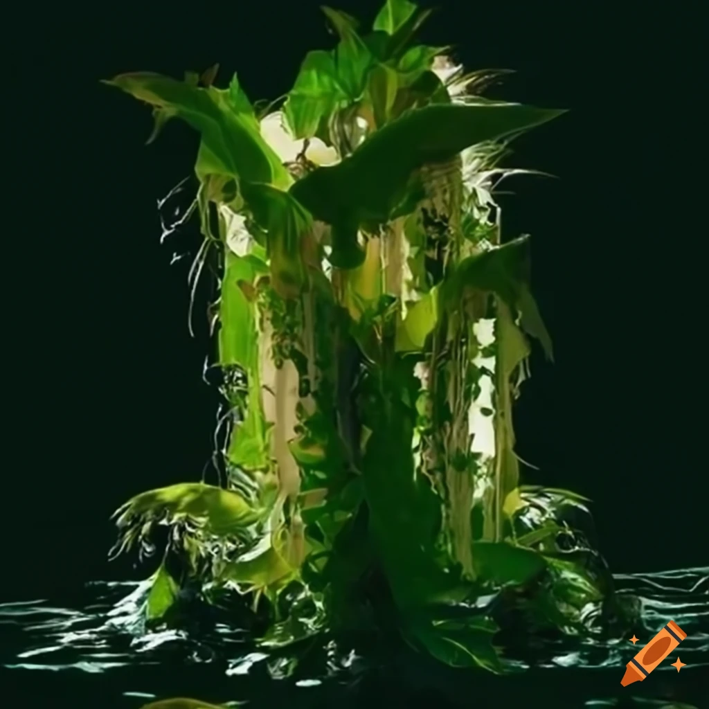 Versace fashion with a touch of nature