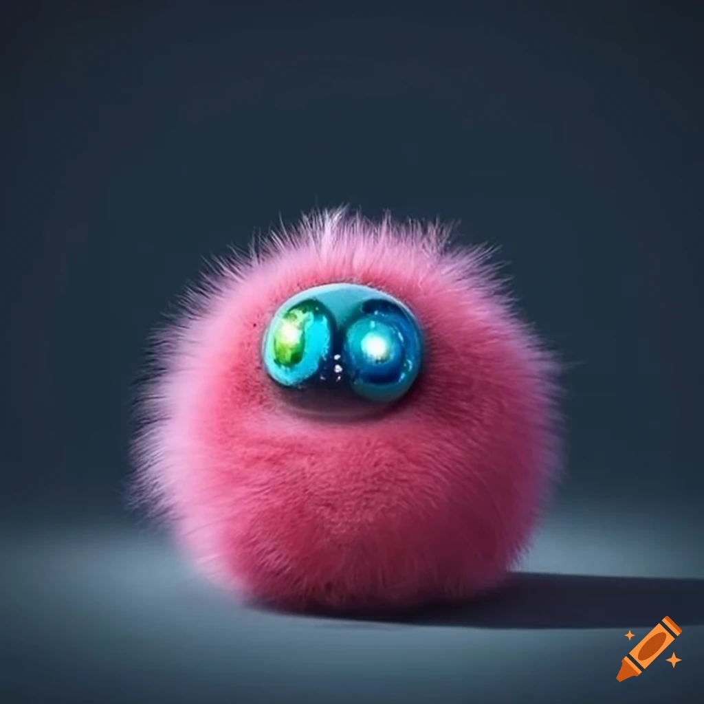 Fluffy filly ball with saucer eyes