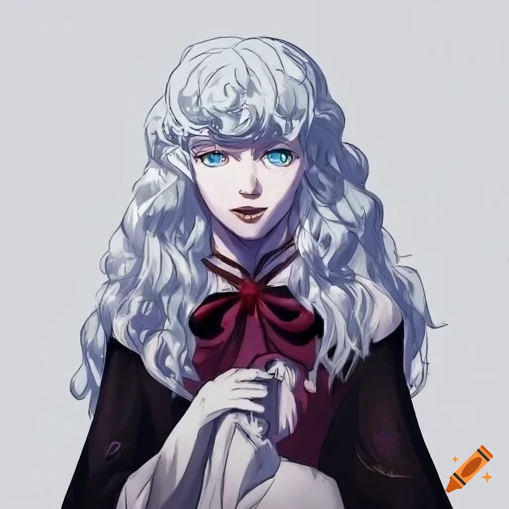 Griffith in vampire attire under moonlight on Craiyon