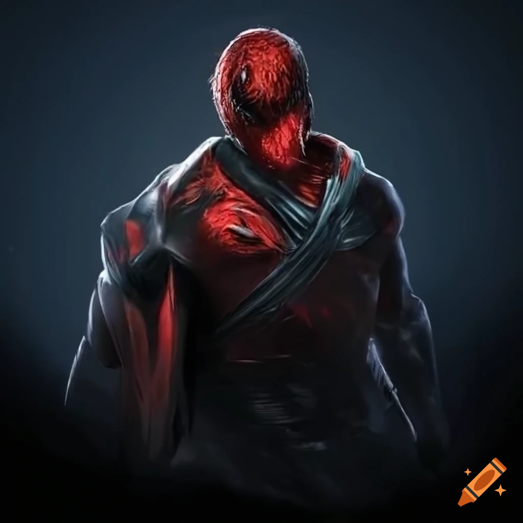 Red abstract artwork on Craiyon