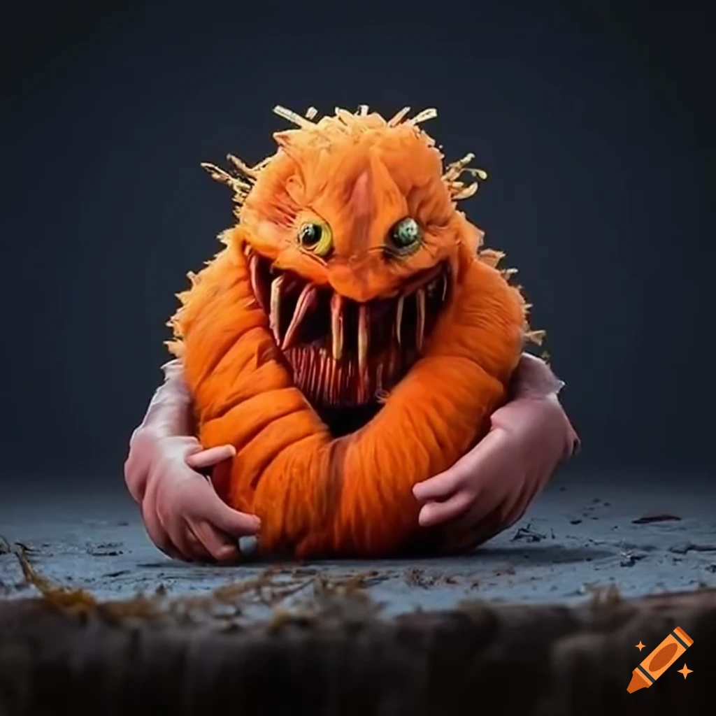 Sculpture of the Rotten Orange Tree Monster on Craiyon