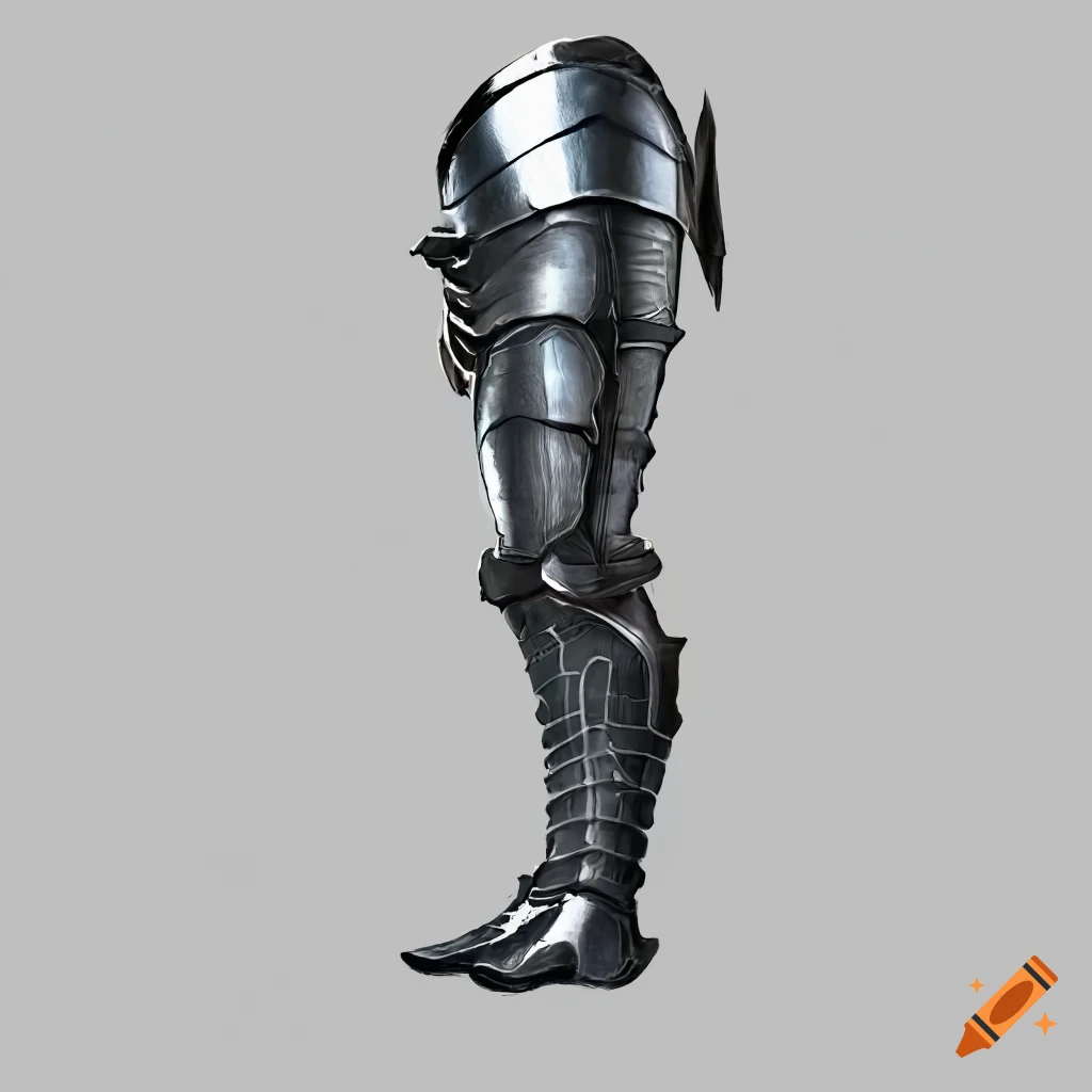 Transparent background image of armor legs on Craiyon