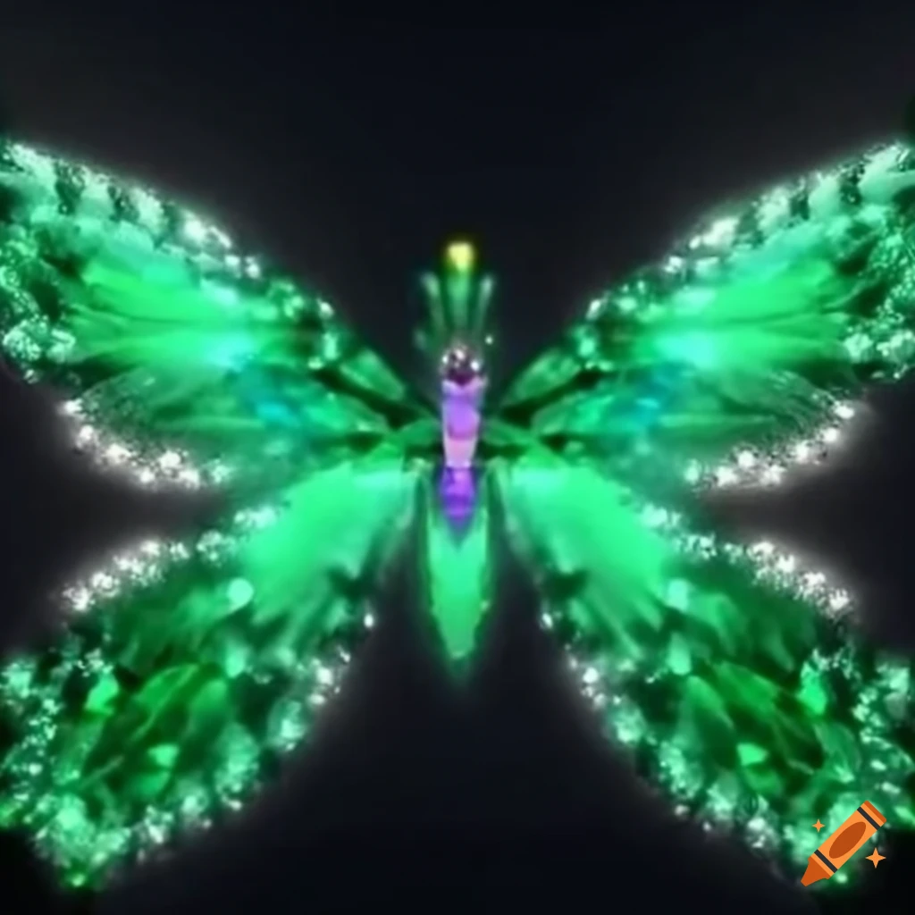 Hyper realistic artwork of a mermaid with emerald and diamond scales on ...