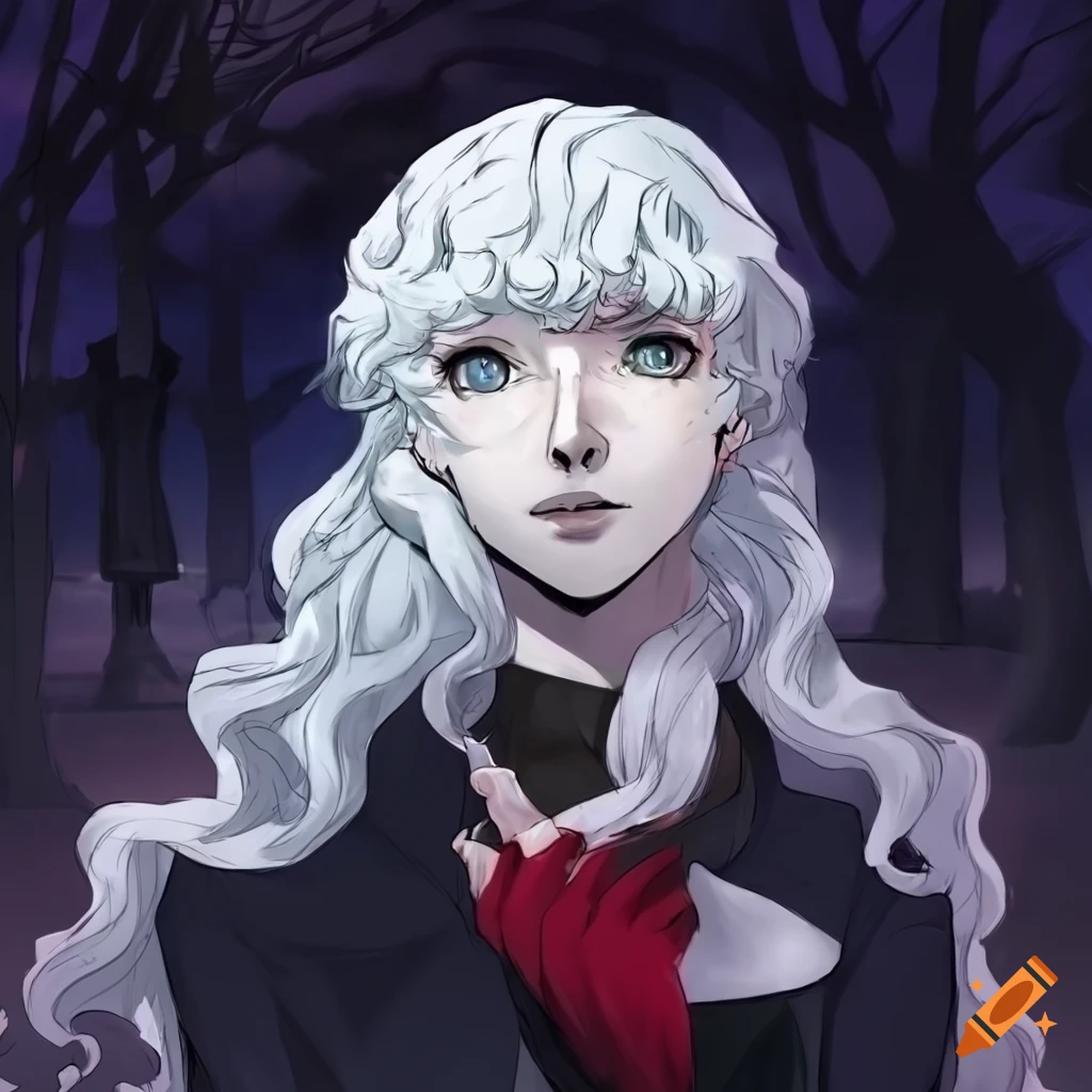 Cosplay of griffith as a vampire in persona 5 style