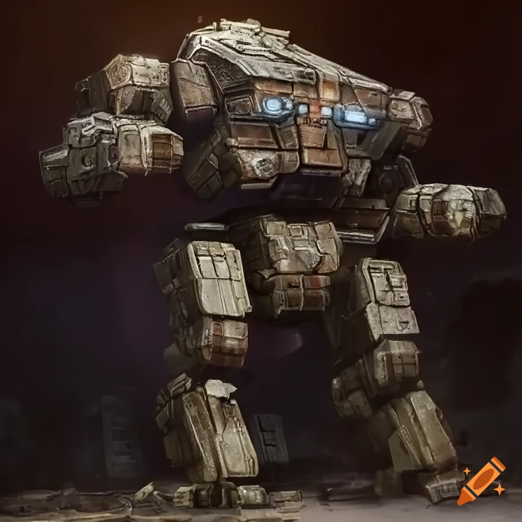 Battletech mech design on Craiyon