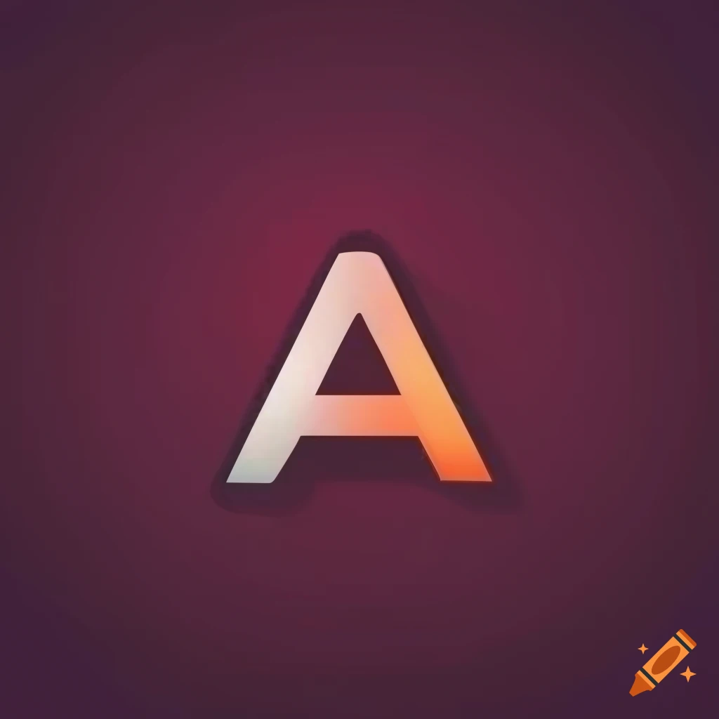 Elegant and clean design of the letter a