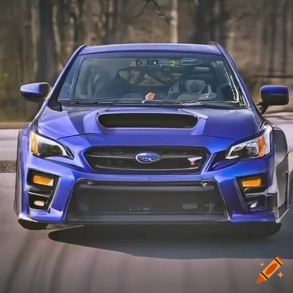 Subaru wrx sti coloring pencil drawing on Craiyon