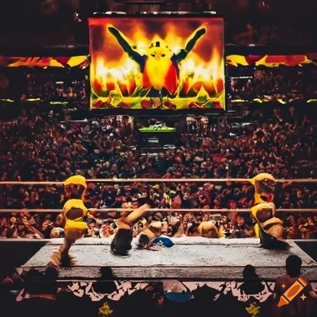 Pikachu victorious at wrestlemania