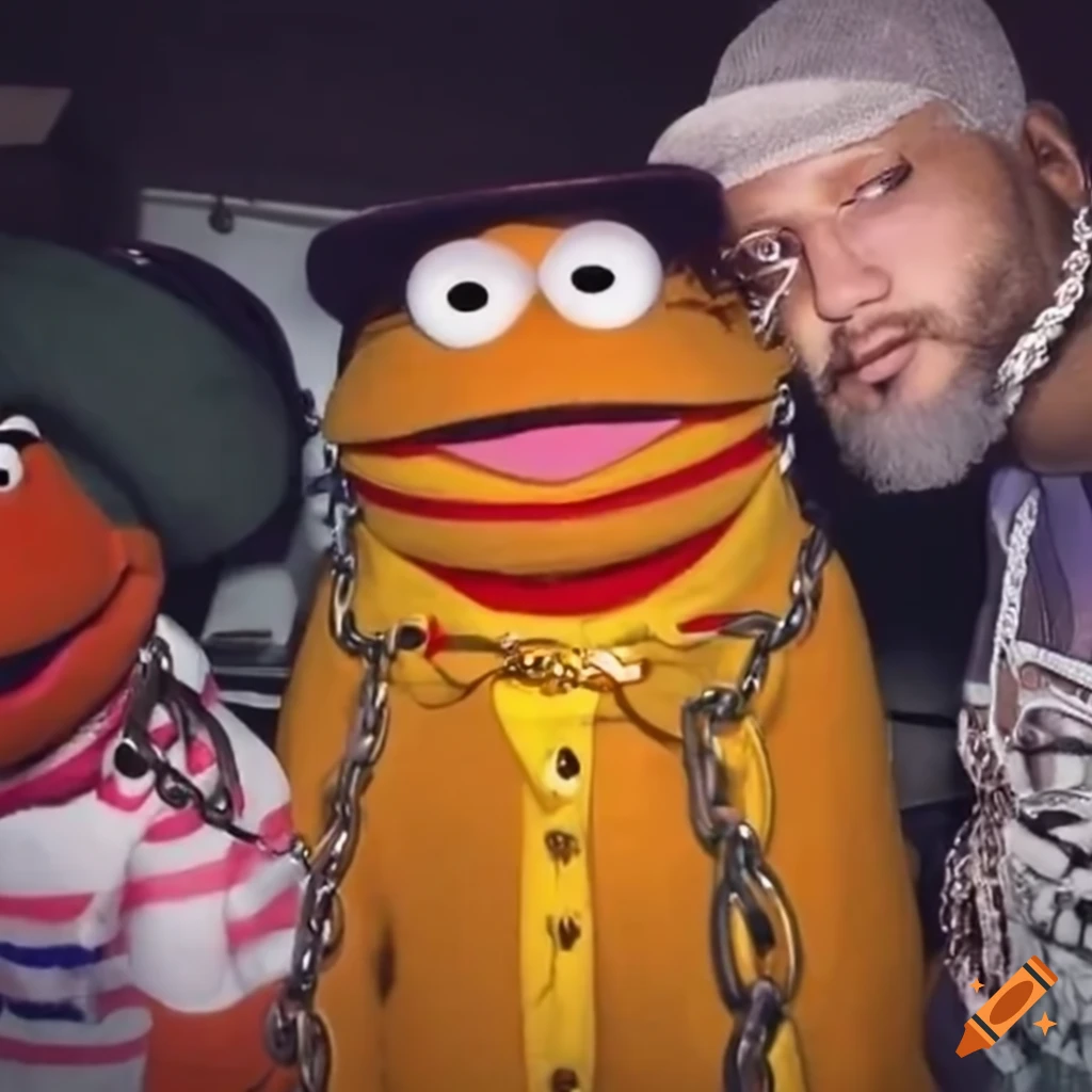 picture of a muppet rapper on Craiyon