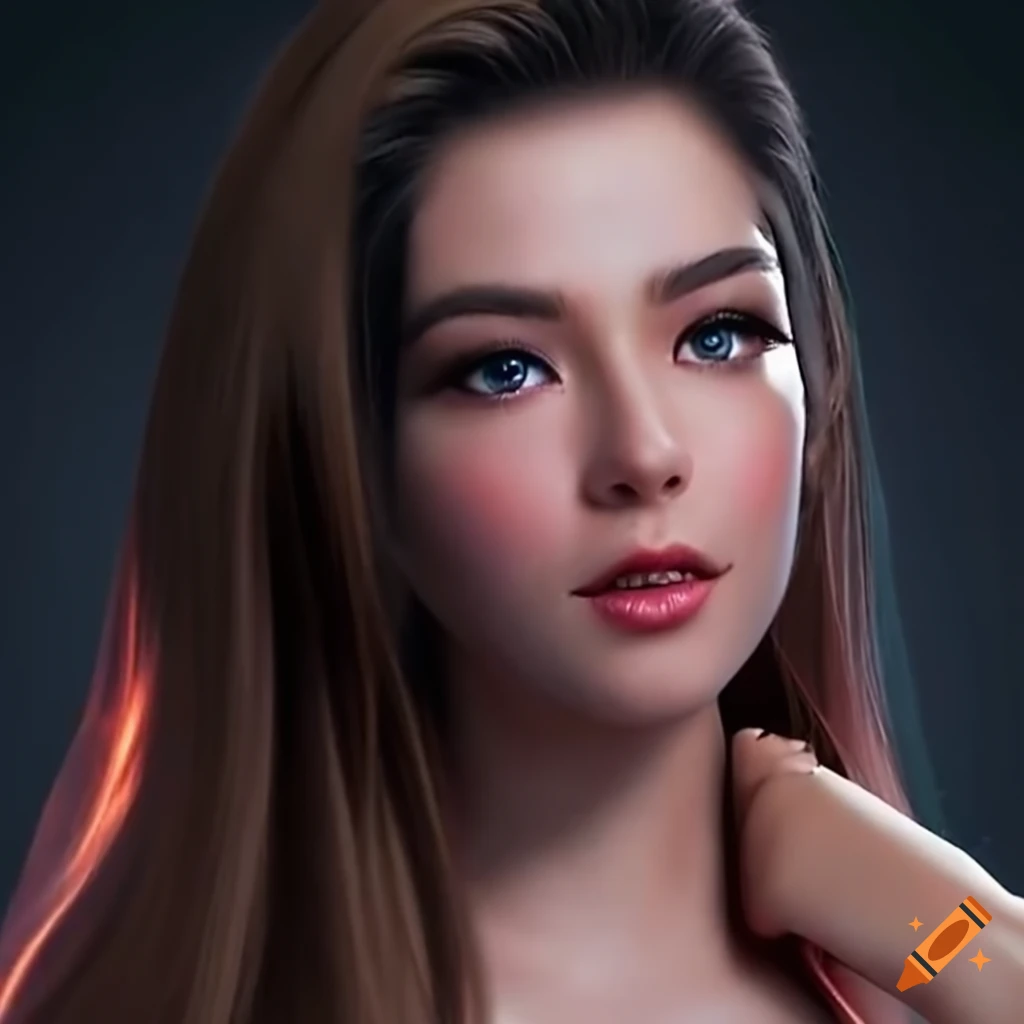 Hyper realistic portrait in traditional style