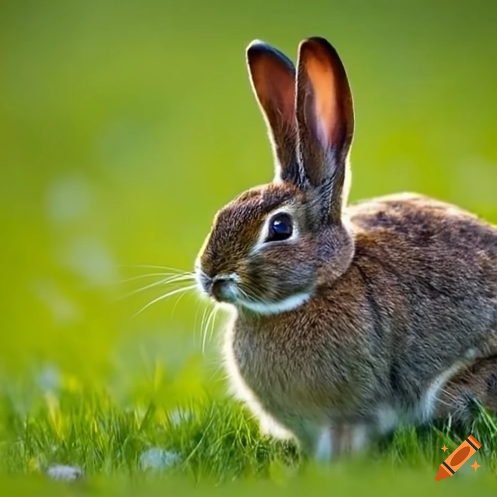 Rabbit on a meadow