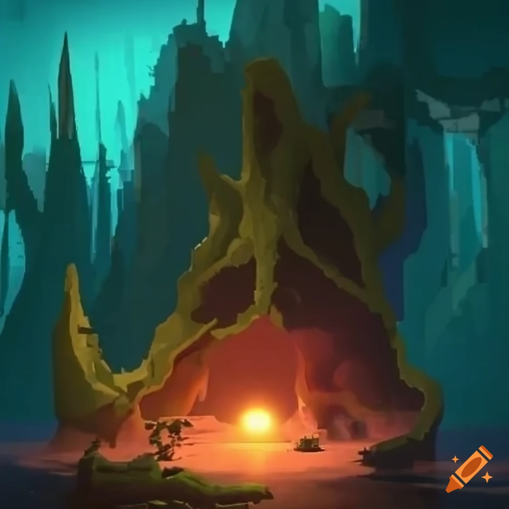 Map for a platform game on Craiyon