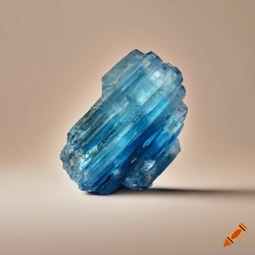Aquamarine crystal on Craiyon