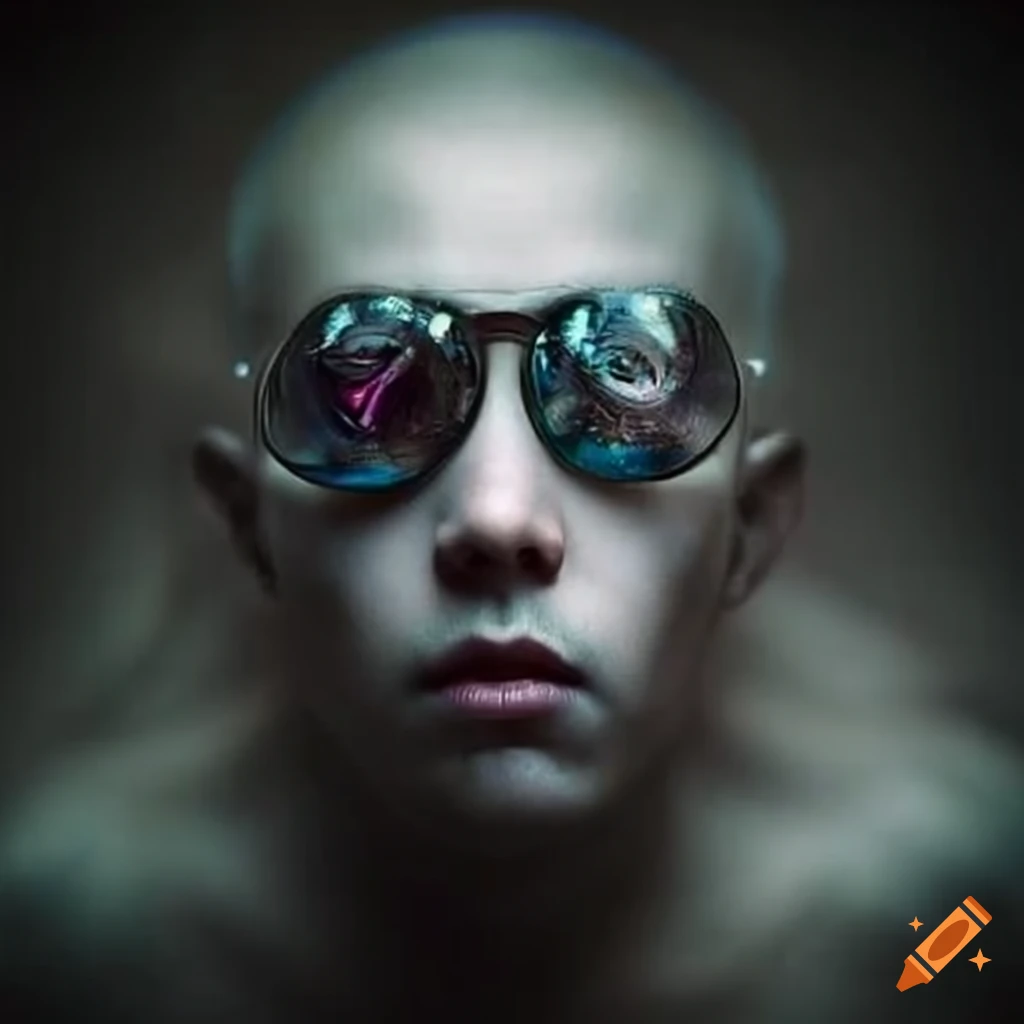 Pardo man with short hair and brazilian ethnicity in a cyberpunk style ...