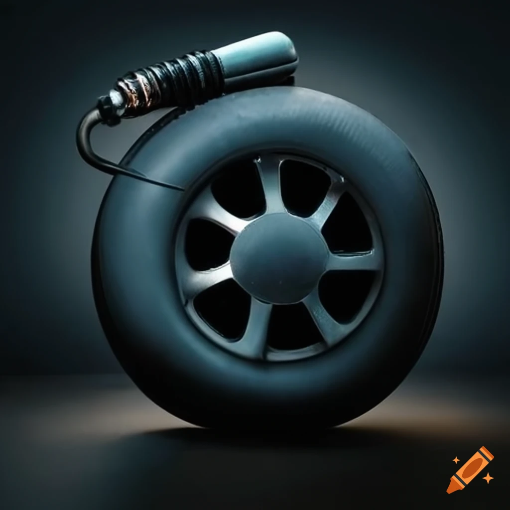 Inflating a tire with an air pump