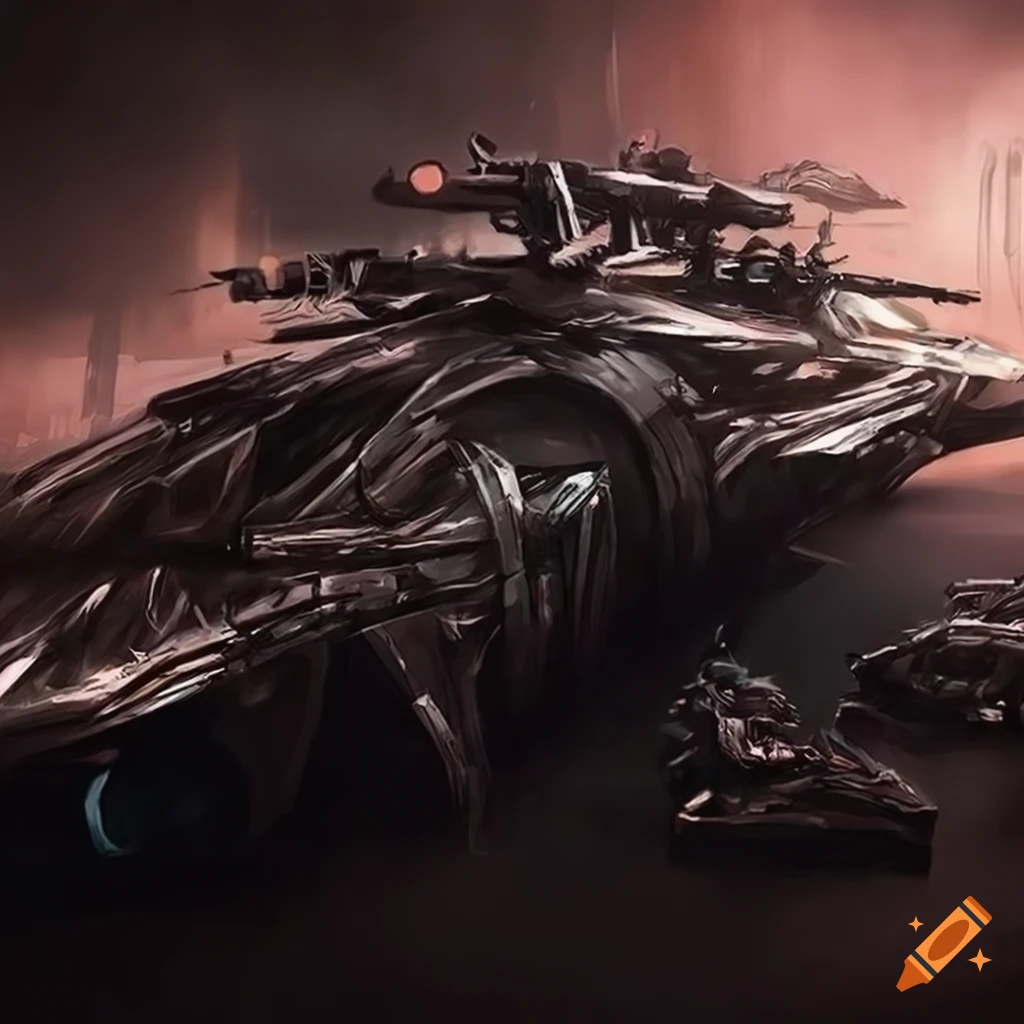 Destroyed starport on Craiyon