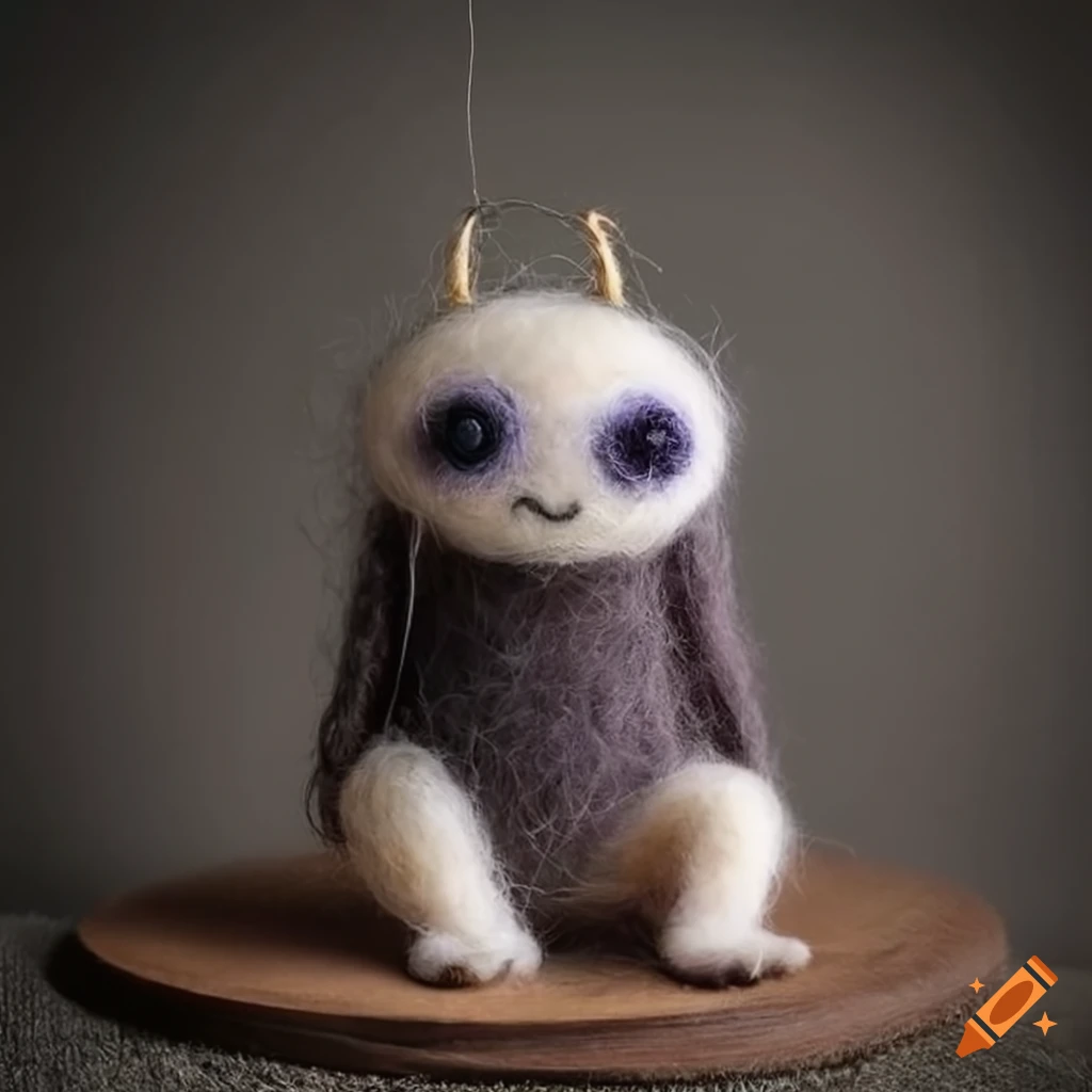 Fancy formal felted wool creatures in stylish attire on Craiyon