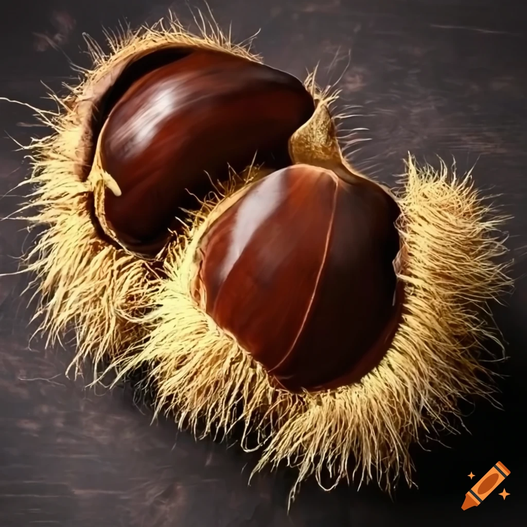 Hyper-realistic chestnuts on Craiyon