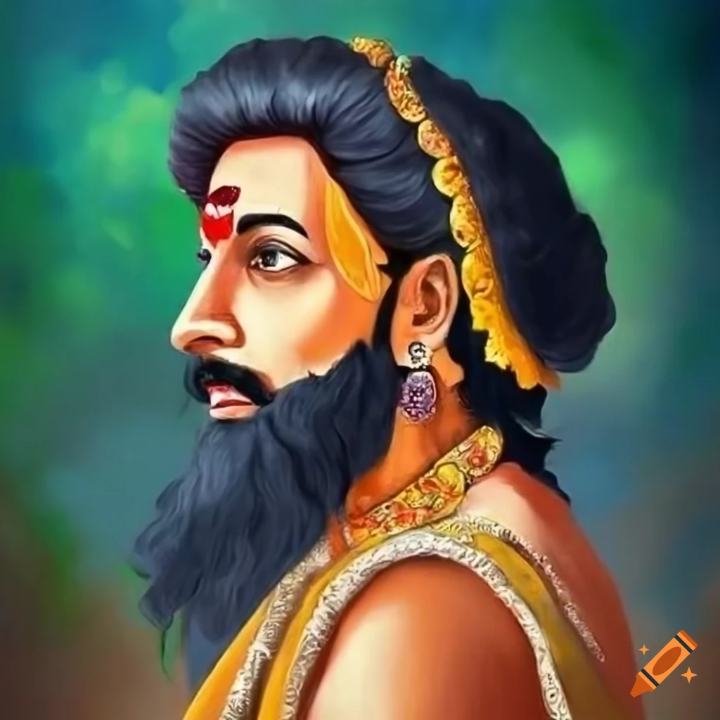 Depiction of king rajendra supporting sujani artisans on Craiyon