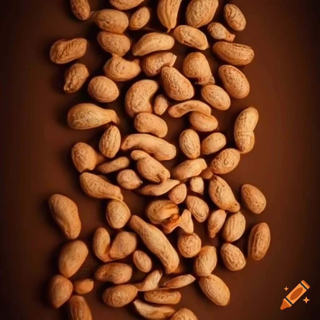 Highly realistic close-up of peanuts on Craiyon