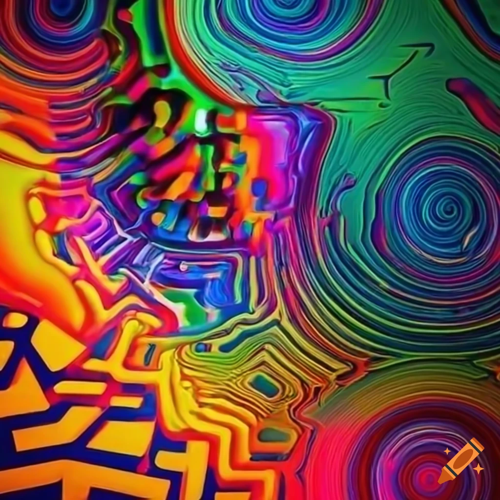 Designed panther in stained glass art with psychedelic effects on Craiyon