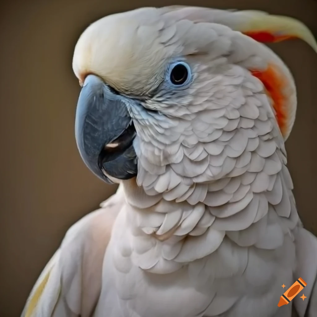 Cockatoo with a blue mohawk on Craiyon