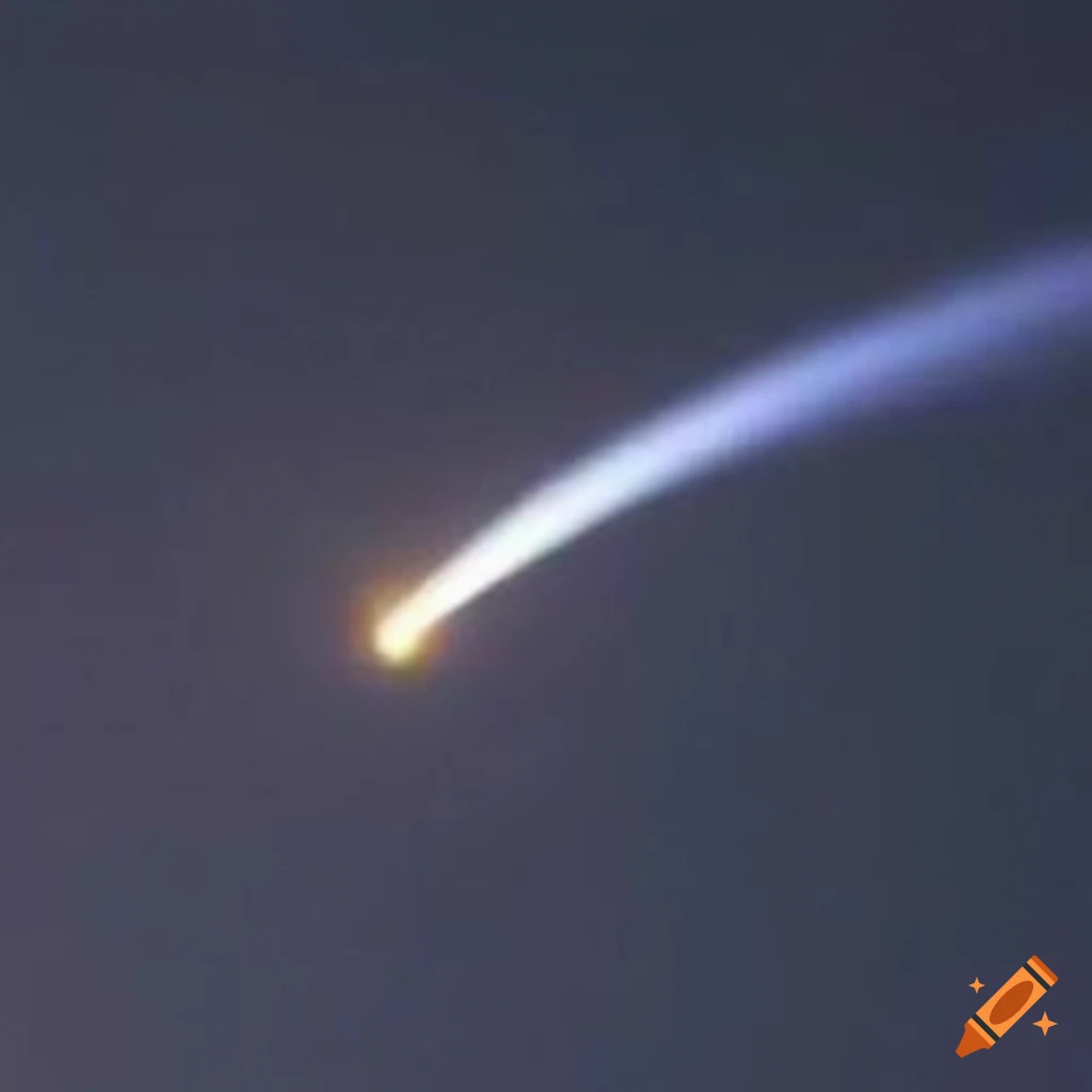 Image of a comet crashing into a city