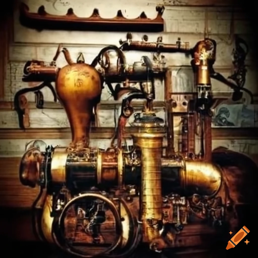 Steampunk musical instruments on Craiyon