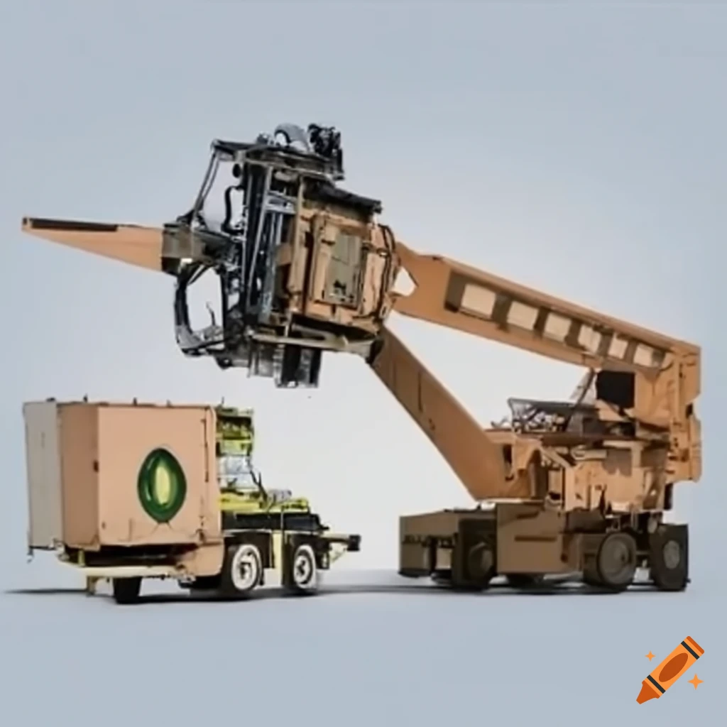 Image of heavy payloads being propelled on Craiyon