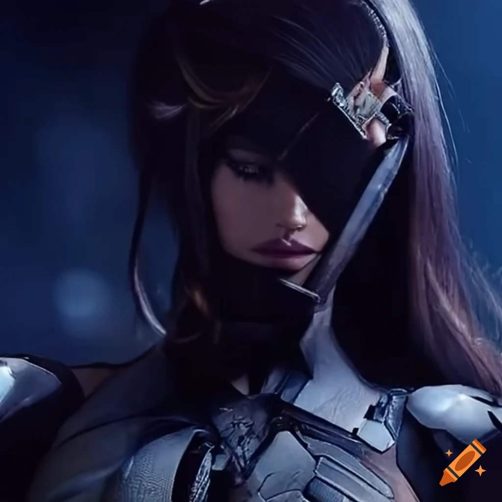 Live action movie depiction of Ariana Grande as Raiden on Craiyon
