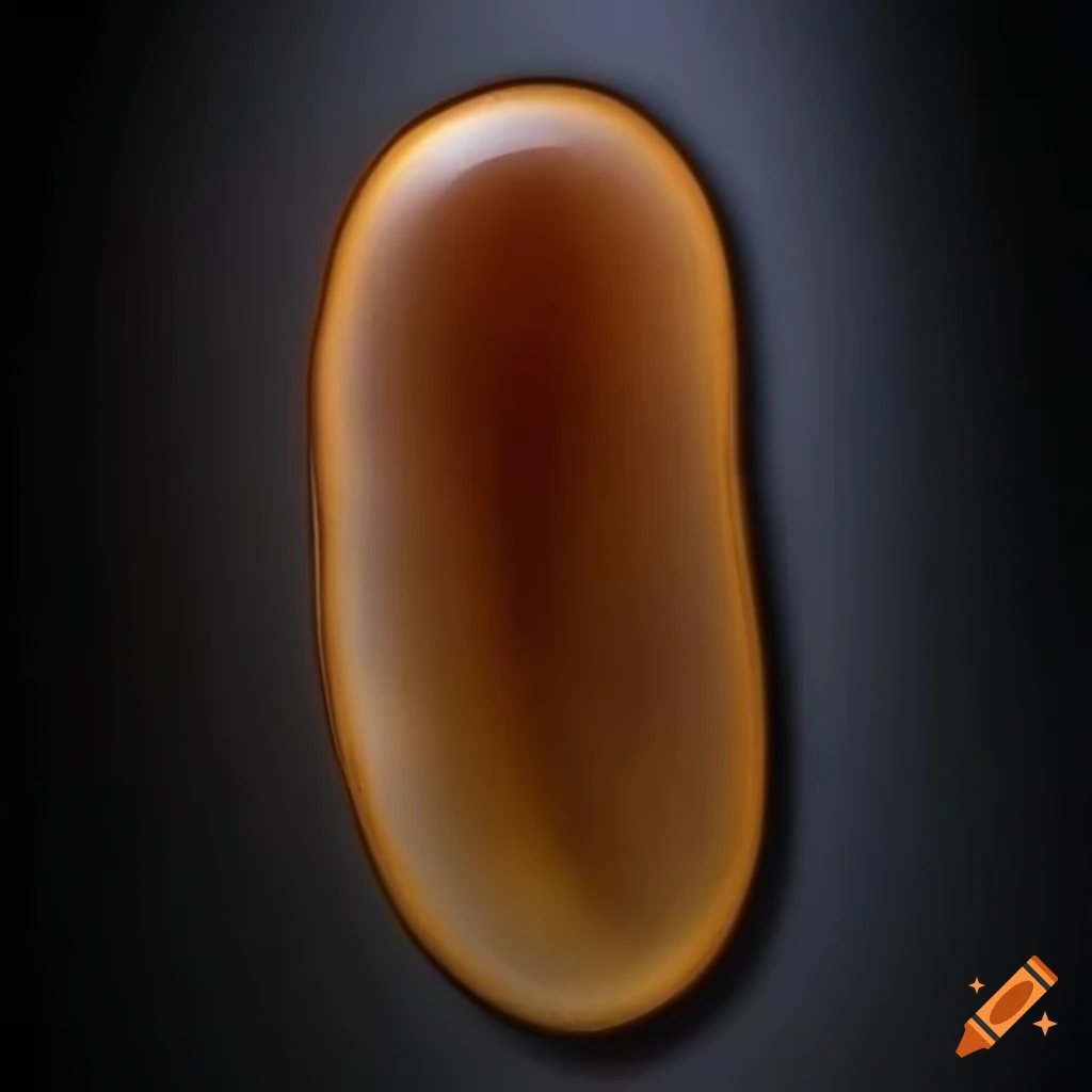 Hyper-realistic art of translucent glass beans on Craiyon