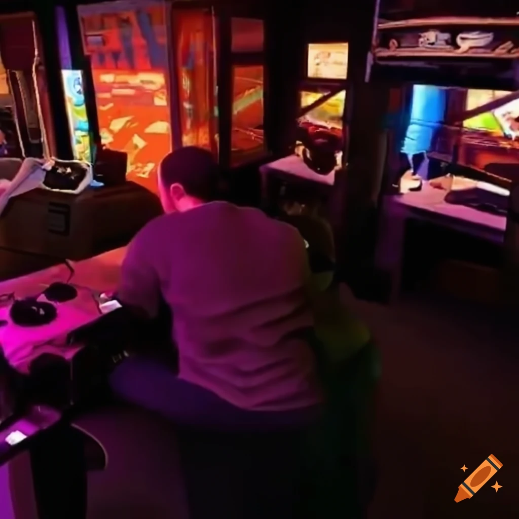 Split-screen gaming on Craiyon