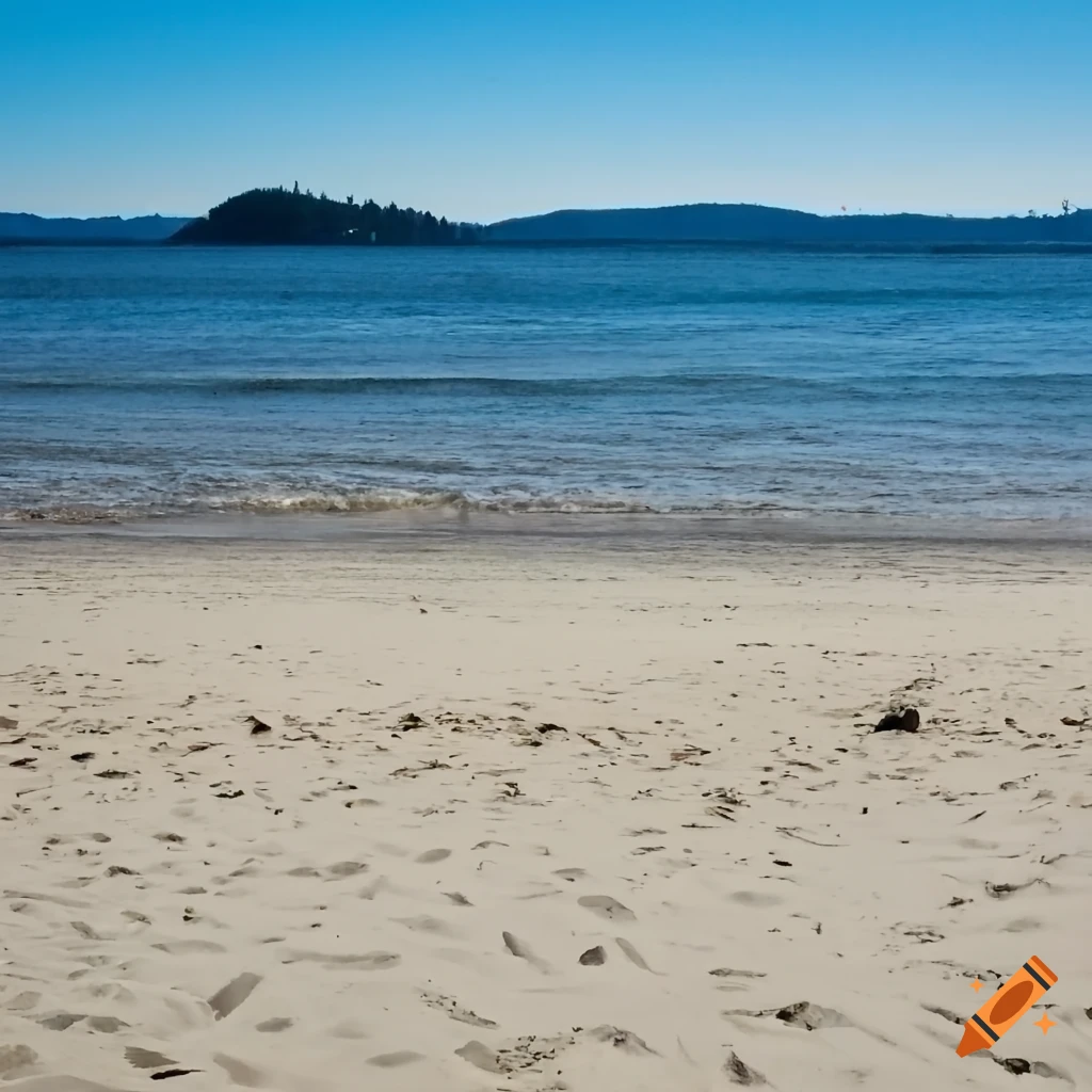 Sandy beaches of bellingham on a sunny day on Craiyon
