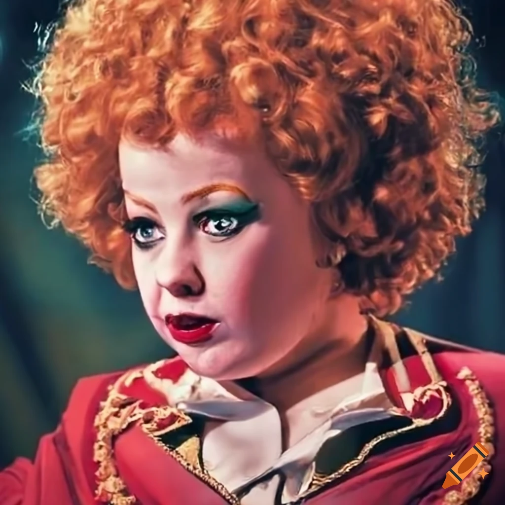 Image of little orphan annie in the rocky horror picture show on Craiyon