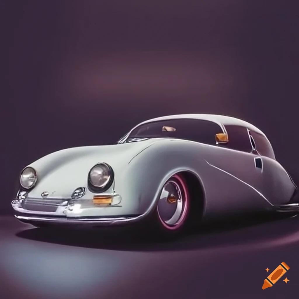 Sleek cat with vintage car design elements on Craiyon