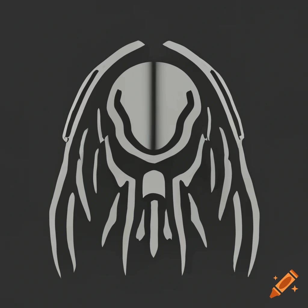 Abstract modern logo for alien airsoft with futuristic alien warrior ...