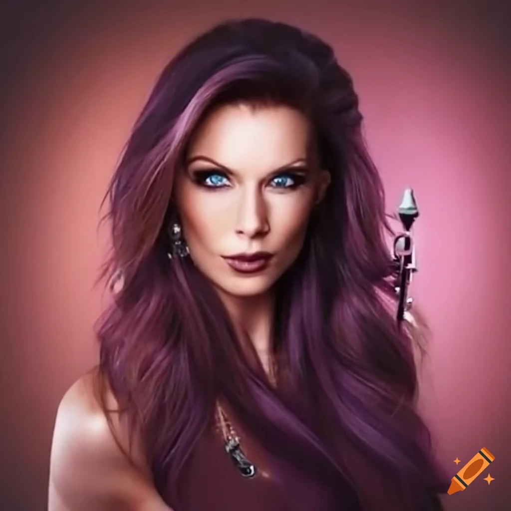 Fantasy art of daniela ruah as a muscular goddess of wisdom in a blue dress summoning fair ...