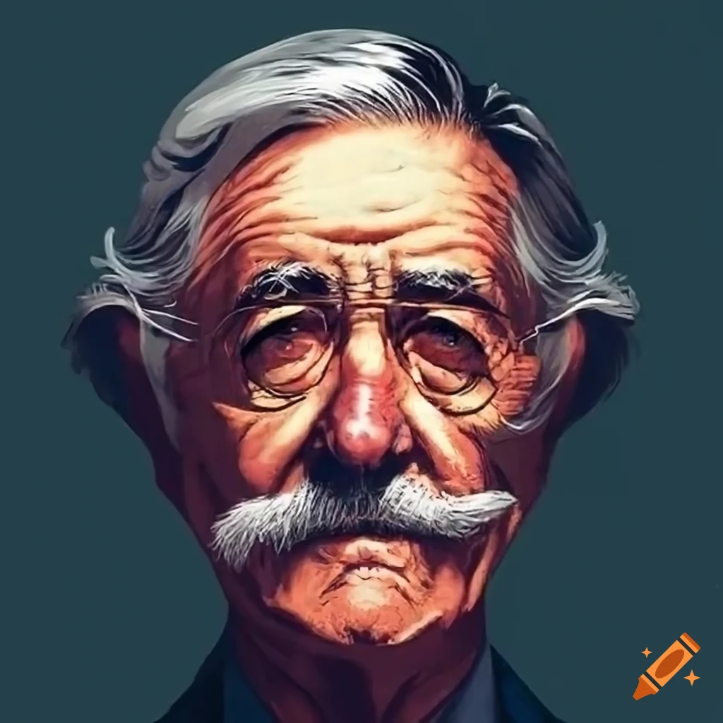 Painting by norman rockwell titled 'no country for old men' on Craiyon