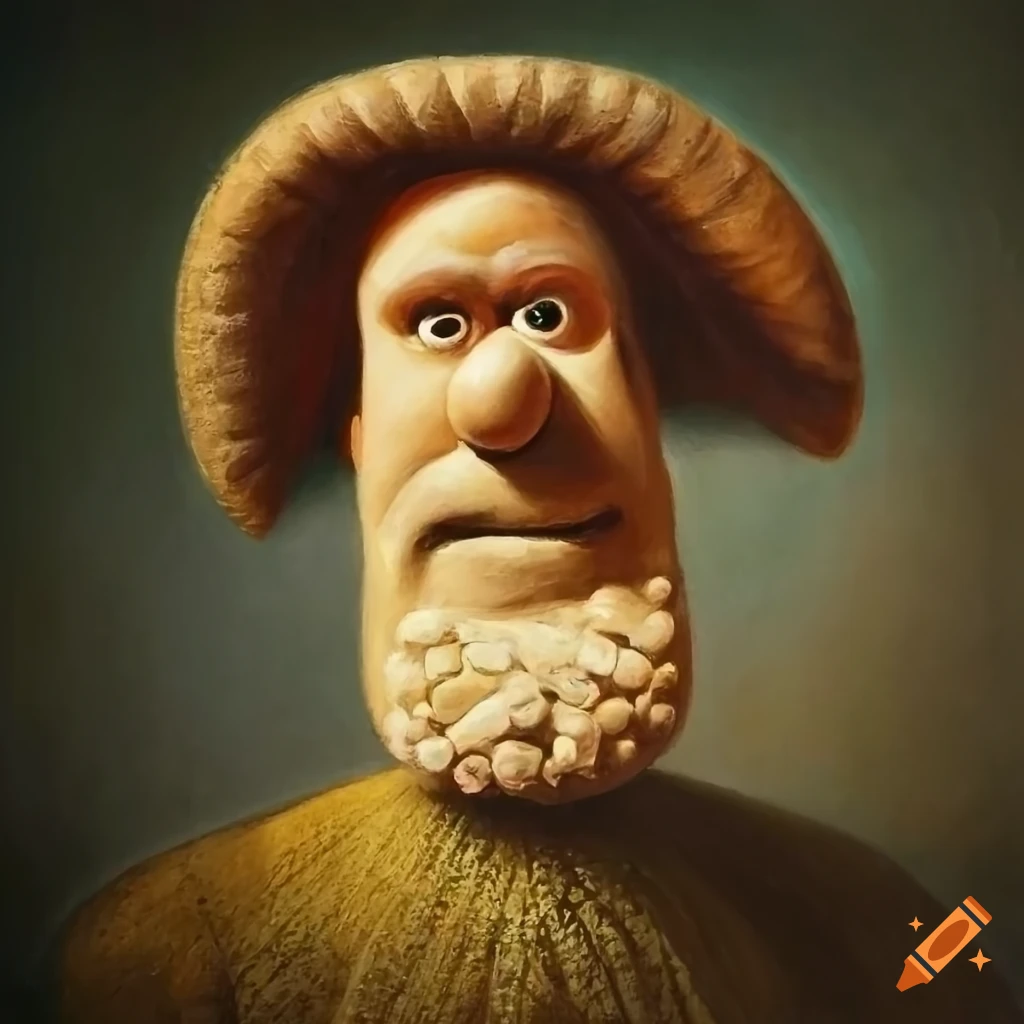 Wallace and gromit leonardo da vinci painting on Craiyon