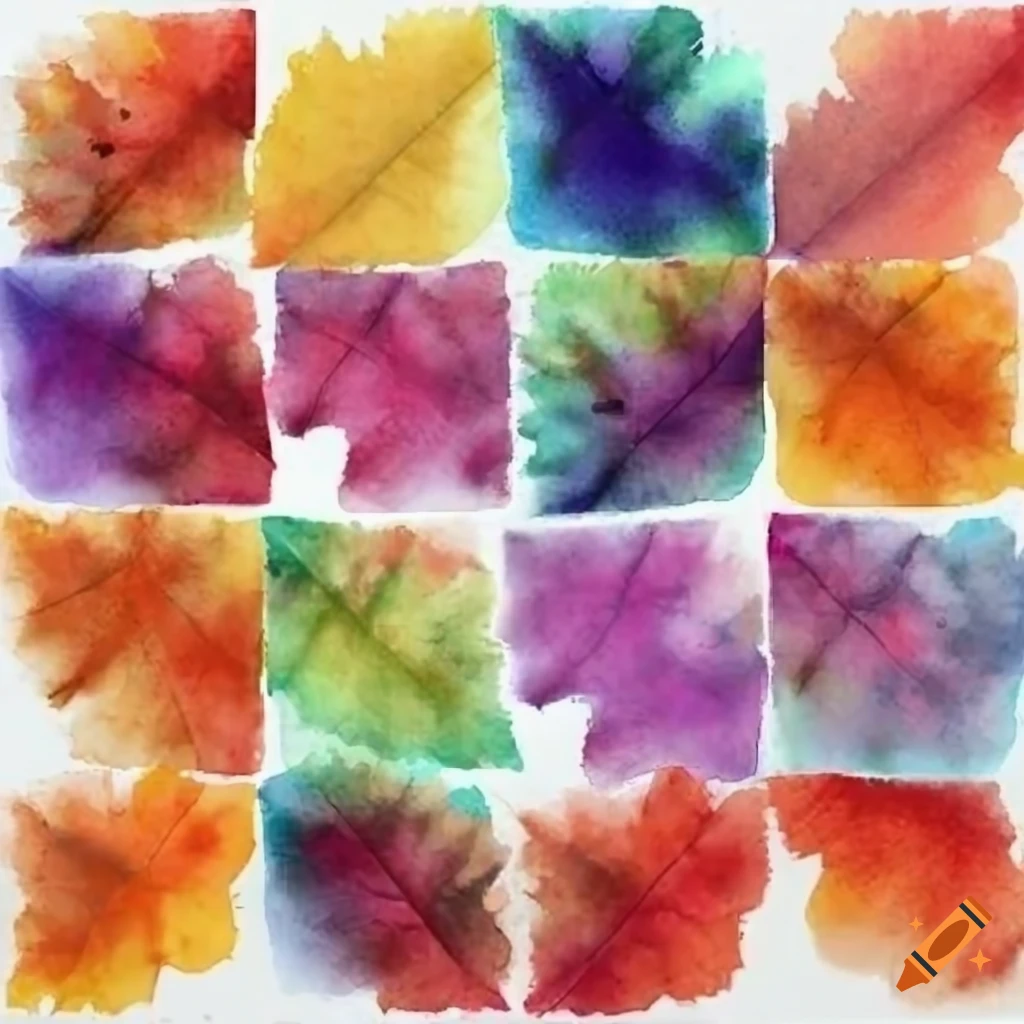 Beautiful colorful autumn batik style on Craiyon