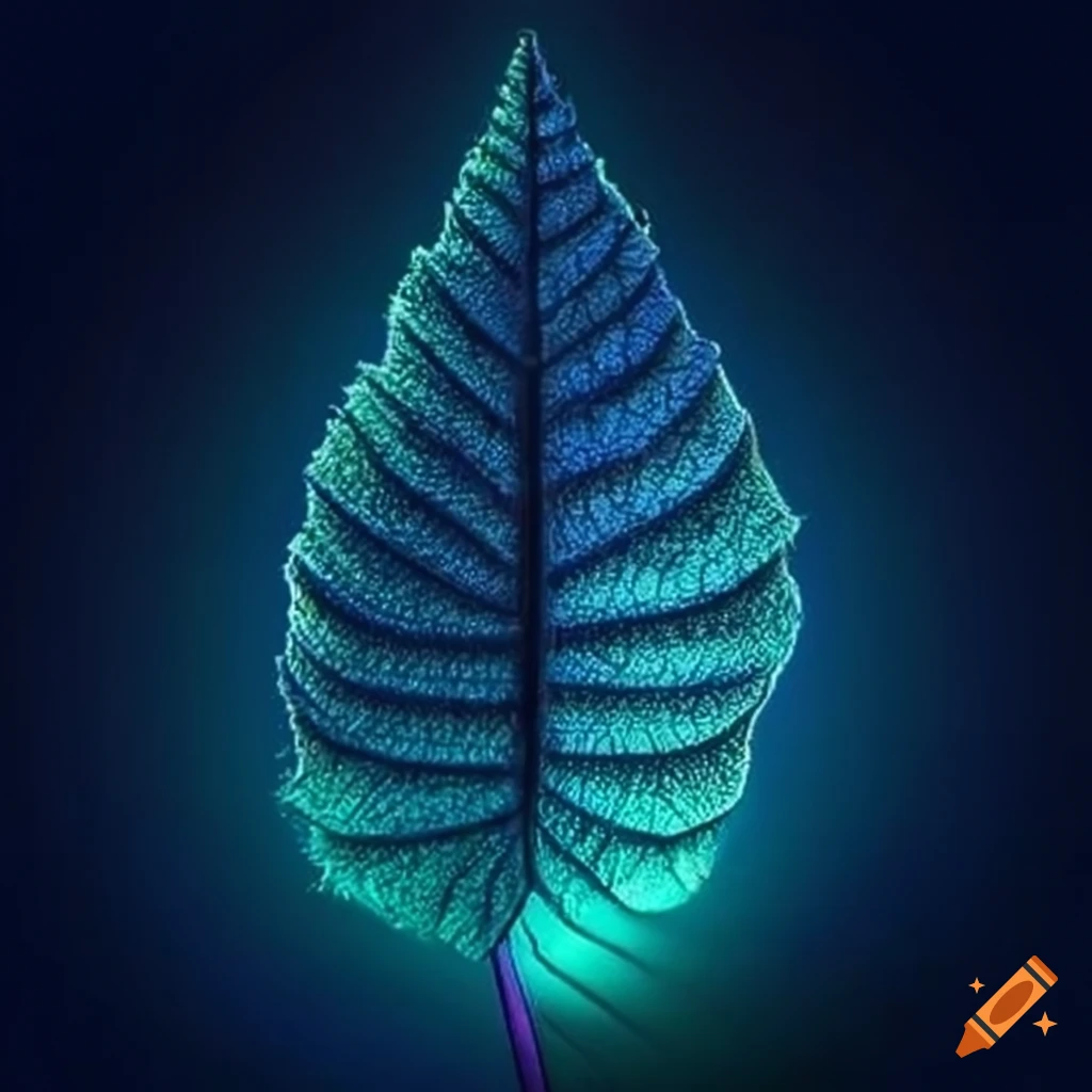 Elegant logo design with digital growth and leaf patterns on Craiyon