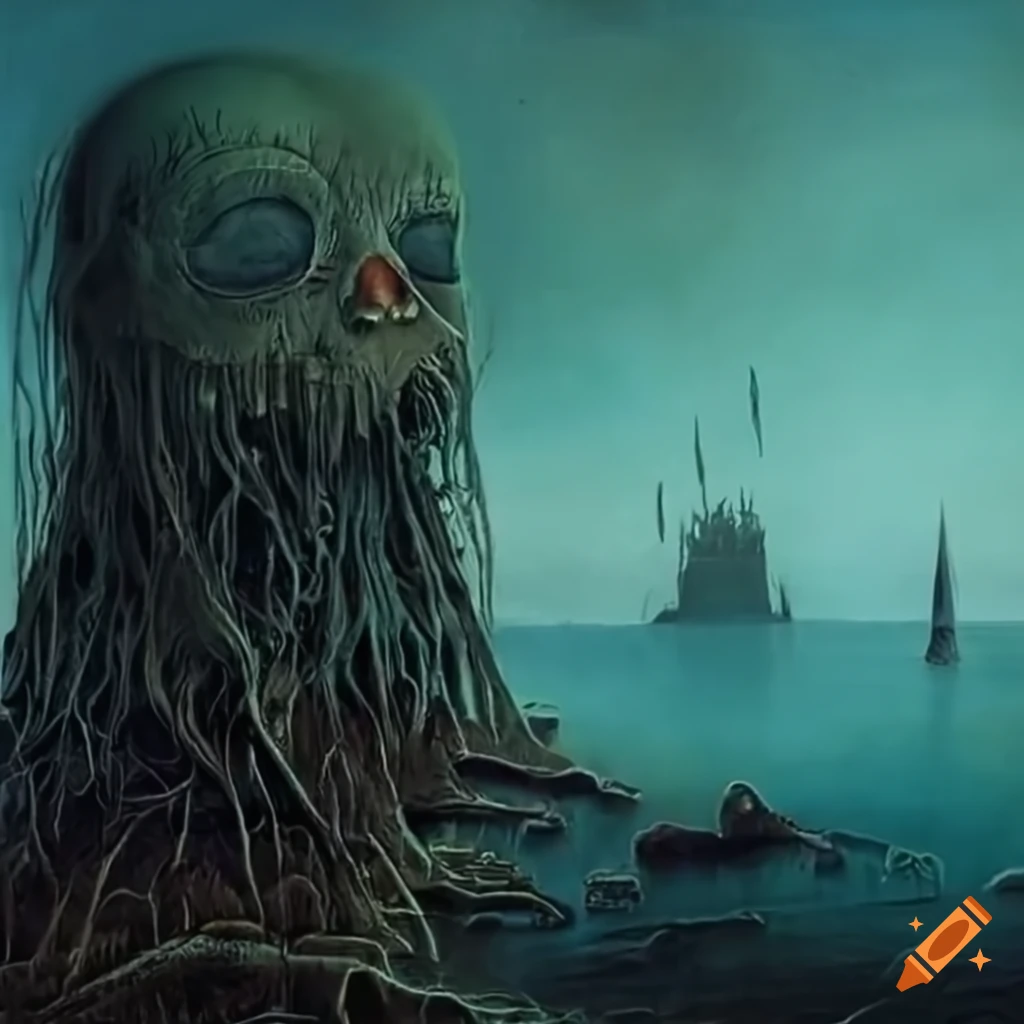 Surrealist dystopian painting in the style of zdzisław beksiński on Craiyon