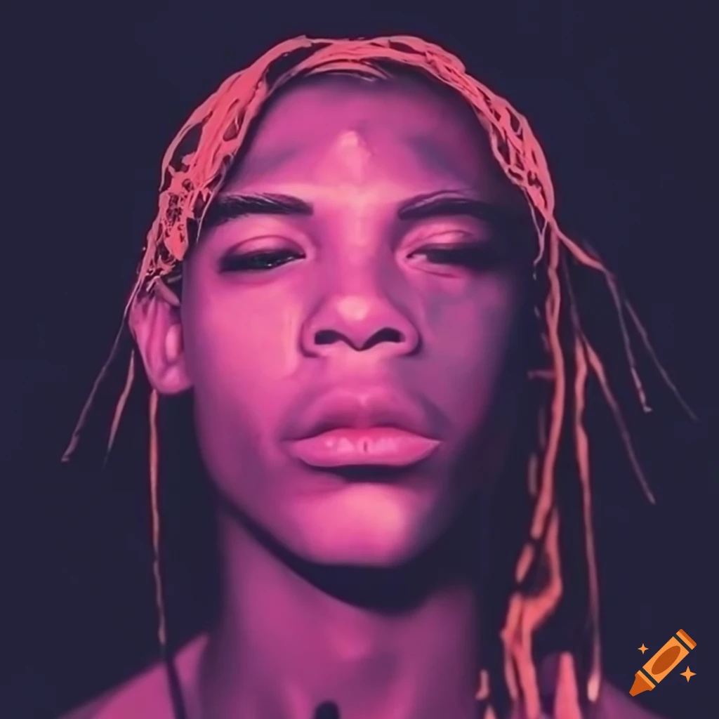 Night lovell inspired album art on Craiyon