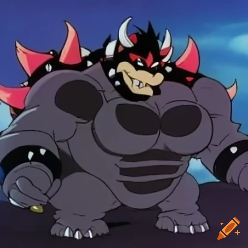 Anime-style depiction of bowser from dark horse comics on Craiyon